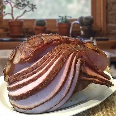 Double Smoked Candied Bacon Wrapped Ham | Goldens' Cast Iron