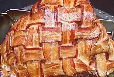 Double Smoked Candied Bacon Wrapped Ham | Goldens' Cast Iron