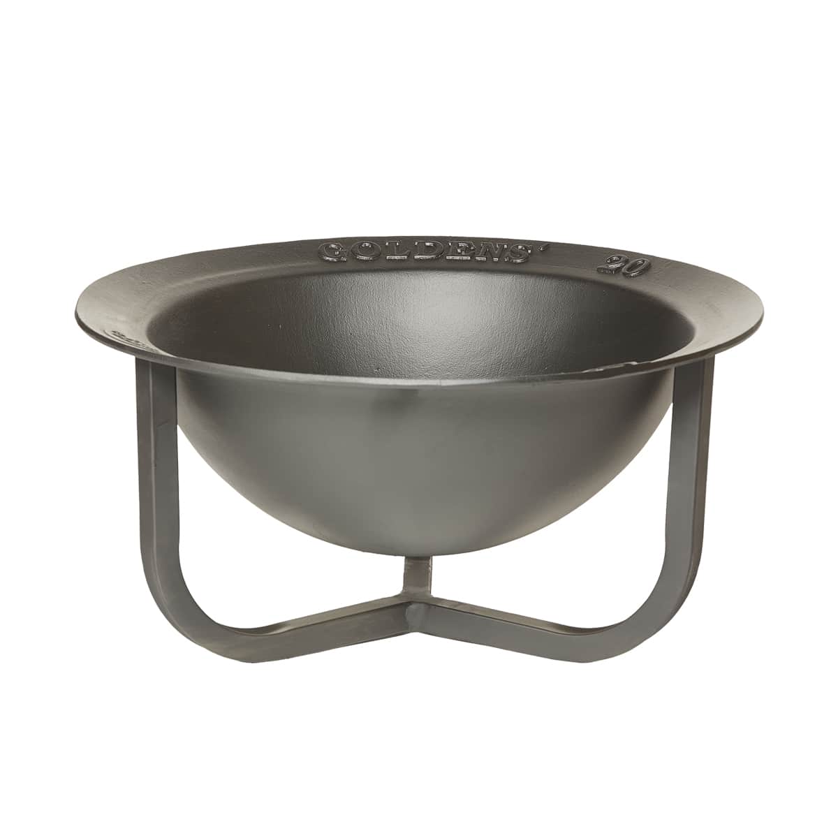 Goldens' Cast Iron | 20 Gal Syrup Kettle Fire Pit w/ Stand | Made in USA!