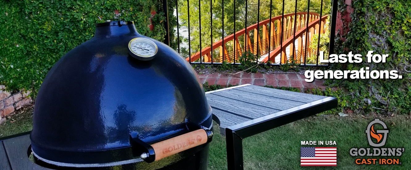 Kamado Grills : Built for the Ages | Goldens' Cast Iron | Made in USA