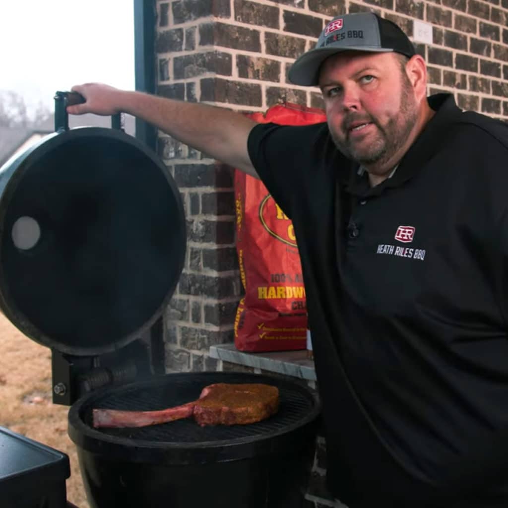 Wagyu Tomahawk Ribeye | Goldens' Cast Iron Cooker | Heath Riles BBQ