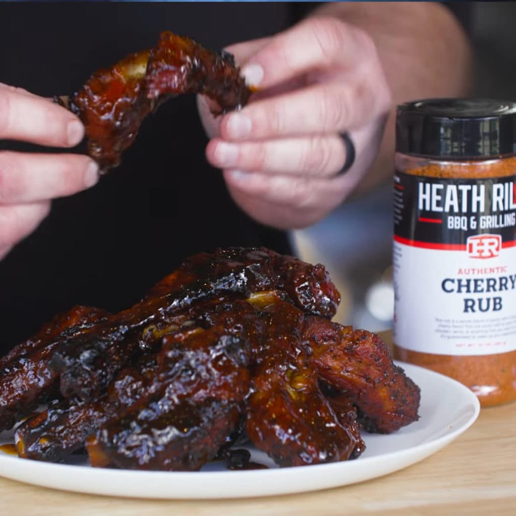 Hot Cherry Buffalo Ribs | Goldens' Cast Iron | Heath Riles BBQ