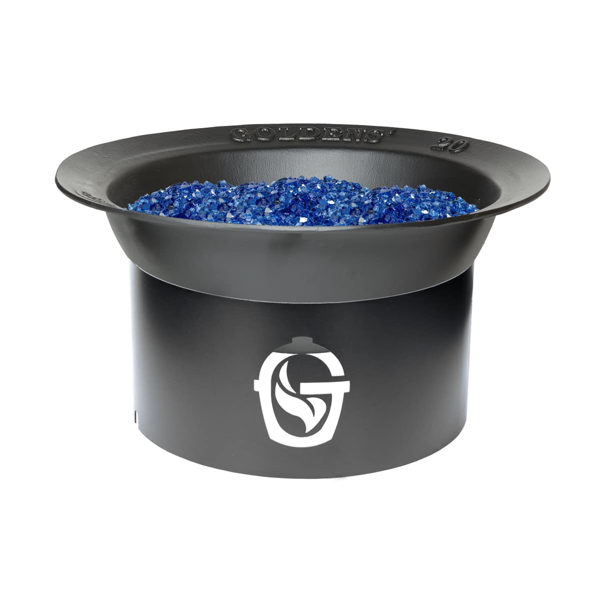 Goldens' Cast Iron 20 Gal Gas Optional Fire Pit and Stand Bundle