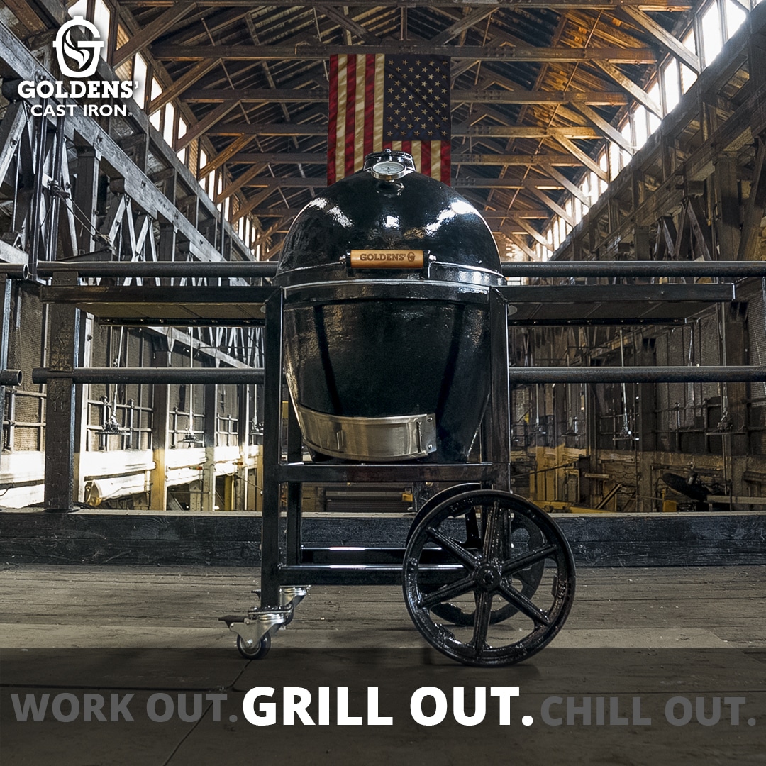 Kamado Grills | Goldens' Cast Iron | Top Quality | Made in USA!