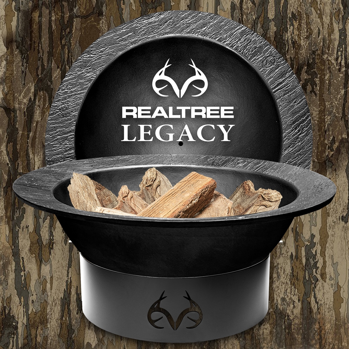 Realtree Legacy® 30 Custom Fire Pit & Custom Laser Stand